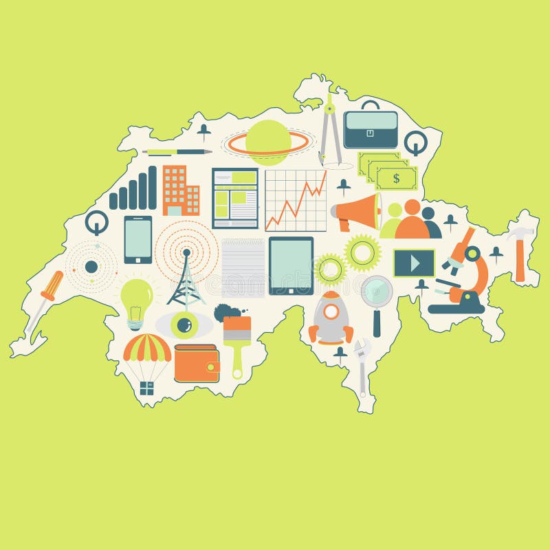 Swiss Technology Icons Stock Illustrations – 125 Swiss Technology Icons ...