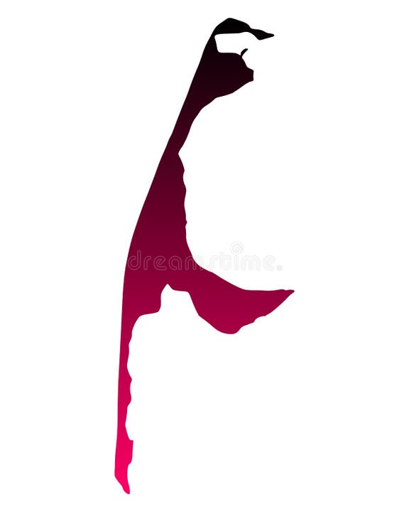 Map of Sylt stock vector. Illustration of frisian, isolated - 92232996