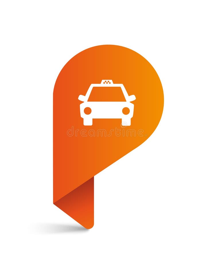 Map symbol stock vector. Illustration of isolated, taxi - 48091738