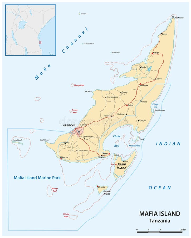 Mafia Island Political Map Stock Illustrations – 10 Mafia Island ...