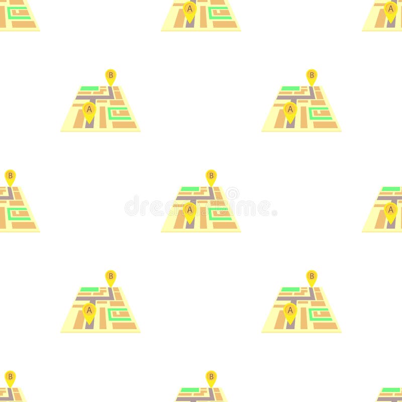 Map with the Taxi Route Pattern Seamless Vector Stock Vector ...