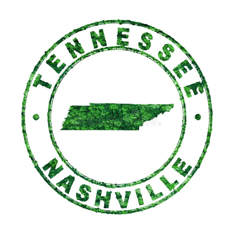 Map of Tennessee, Postal Stamp, Sustainable Development, CO2 Emission ...