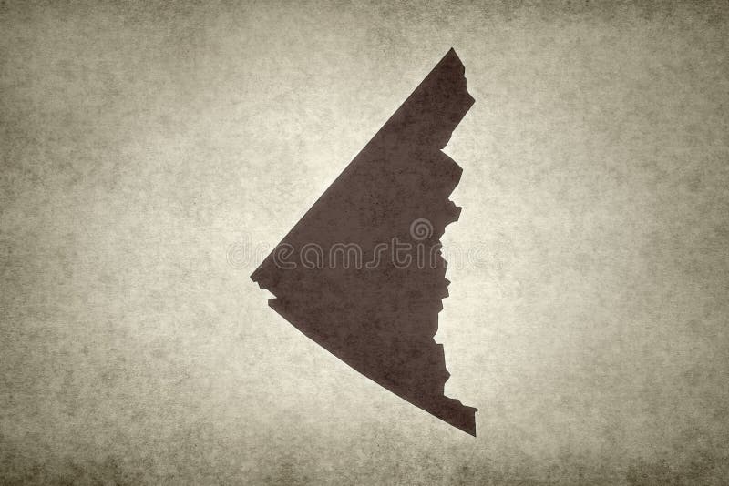 Map of the Territory of Yukon on a Paper Stock Illustration ...