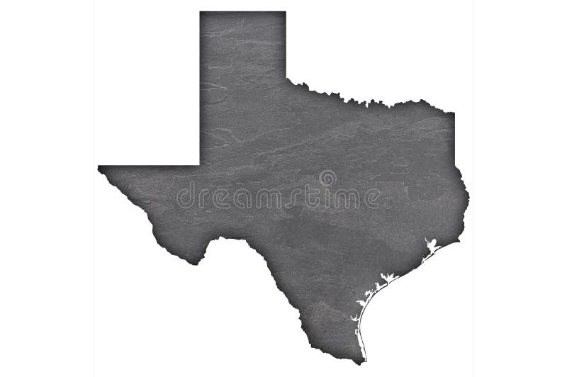 Map of Texas on dark slate stock illustration. Illustration of united ...