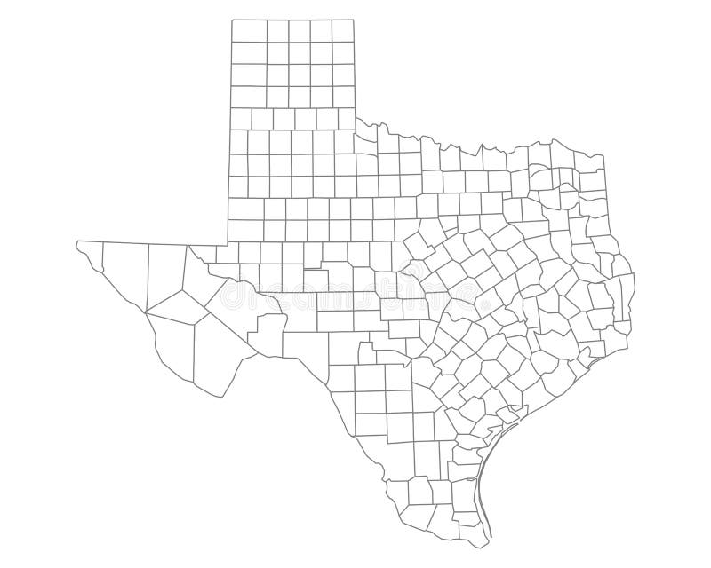 Texas Map stock illustration. Illustration of paper, copy - 7400756