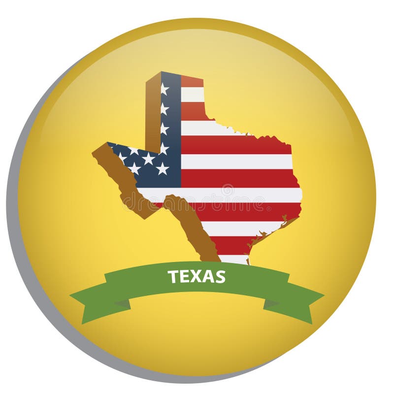 Map of Texas State. Vector Illustration Decorative Design Stock Vector ...