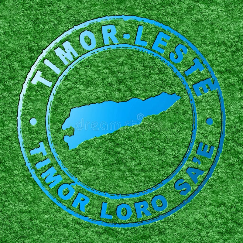 Map of Timor Leste, Forest with Water Map Stock Illustration ...