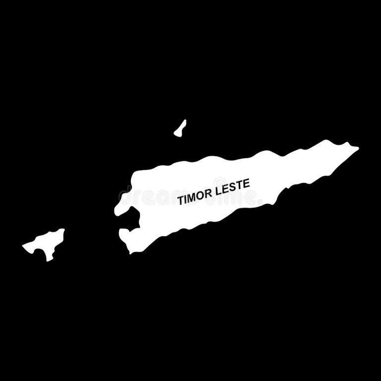 Map of Timor Leste Simple Design Stock Vector - Illustration of ...