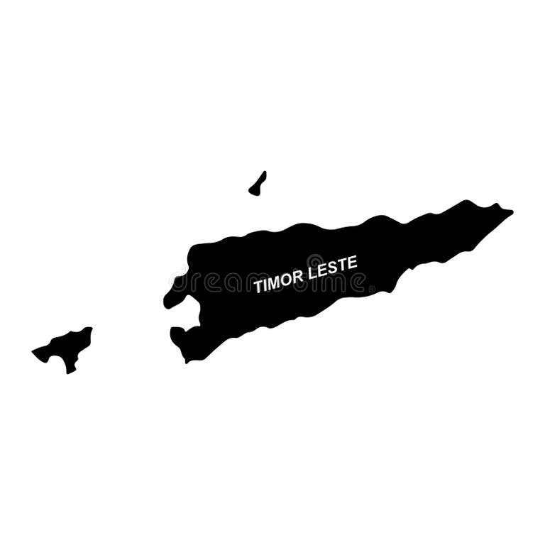 Map of Timor Leste Simple Design Stock Vector - Illustration of symbol ...