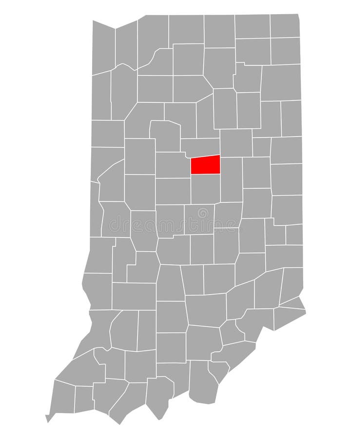 Map of Tipton in Indiana stock vector. Illustration of cartography ...