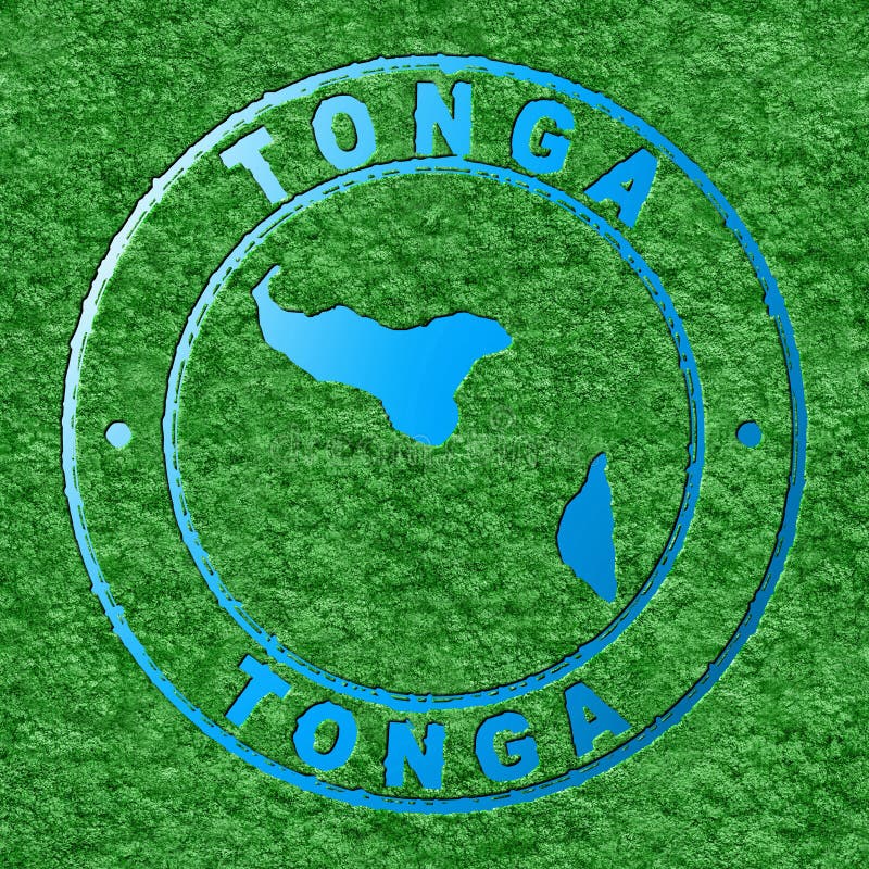 Map of Tonga, Forest with Water Map Stock Illustration - Illustration ...