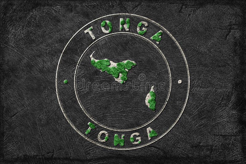 Map of Tonga Reforestation Green Agenda Stock Illustration ...