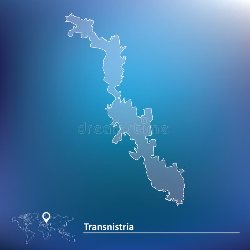 Map of Transnistria stock vector. Illustration of silk - 125160557