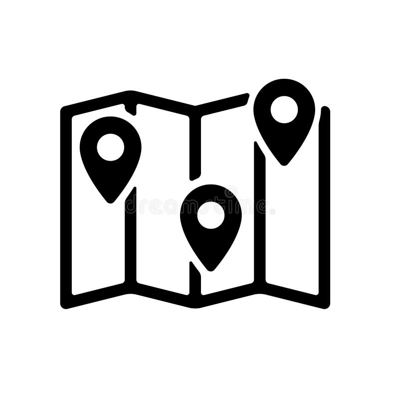 MAP ( Travel, Destination ) Vector Icon Illustration Stock Vector ...