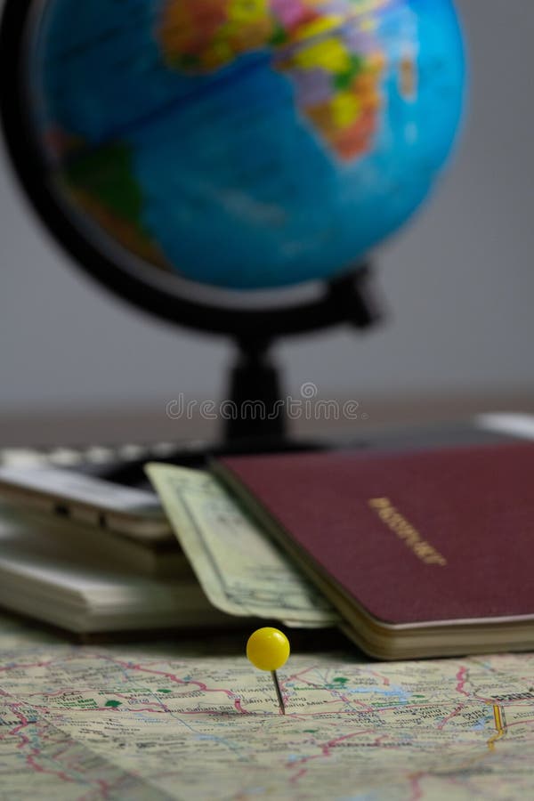 Map travel planner pin stock image. Image of application - 278917209