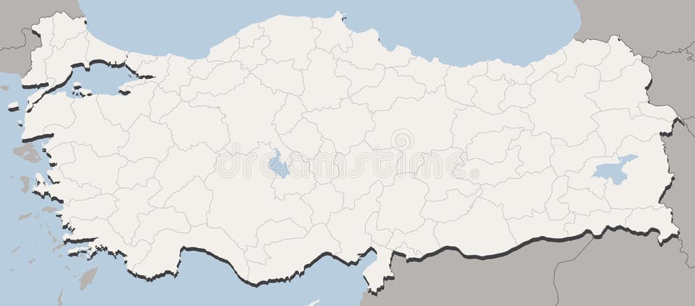 Map of Turkey stock vector. Illustration of east, community - 16017574