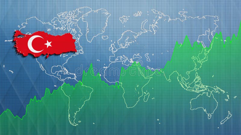 Map of Turkey, Financial Success Stock Illustration - Illustration of ...