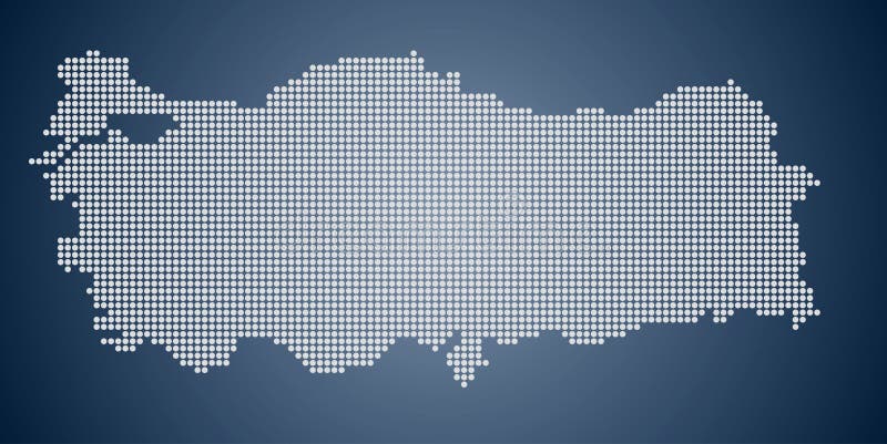 The Map of Turkey Map, Pixel Stock Vector - Illustration of atlas ...