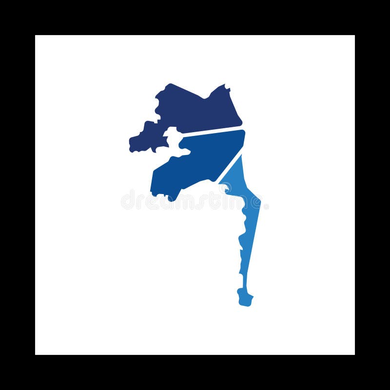 Map of Tweed Heads City Geometric Creative Logo Stock Vector ...