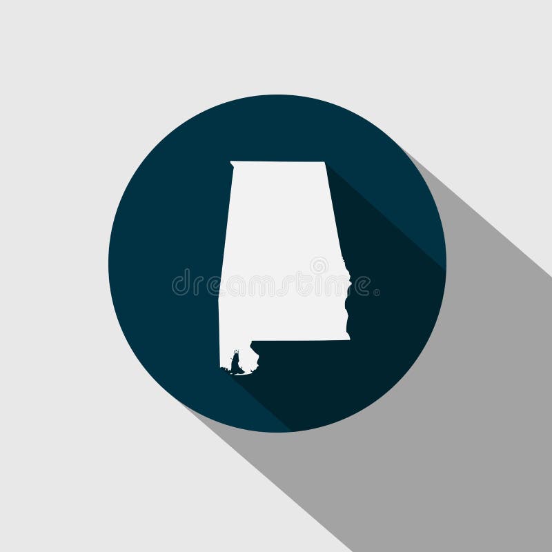 Map Of The U.S. State Alabama Stock Vector - Illustration of country ...