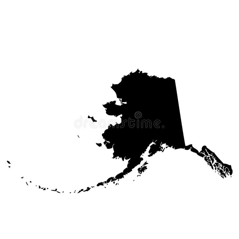 Alaska State Map Outline Stock Illustrations – 2,548 Alaska State Map ...