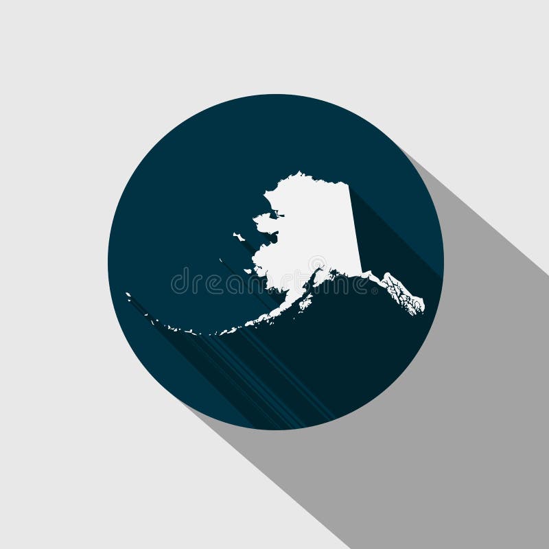 Map of the U.S. State Alaska Stock Vector - Illustration of alaska ...