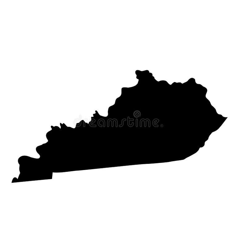 Map of the U.S. State Kentucky Stock Vector - Illustration of sign ...