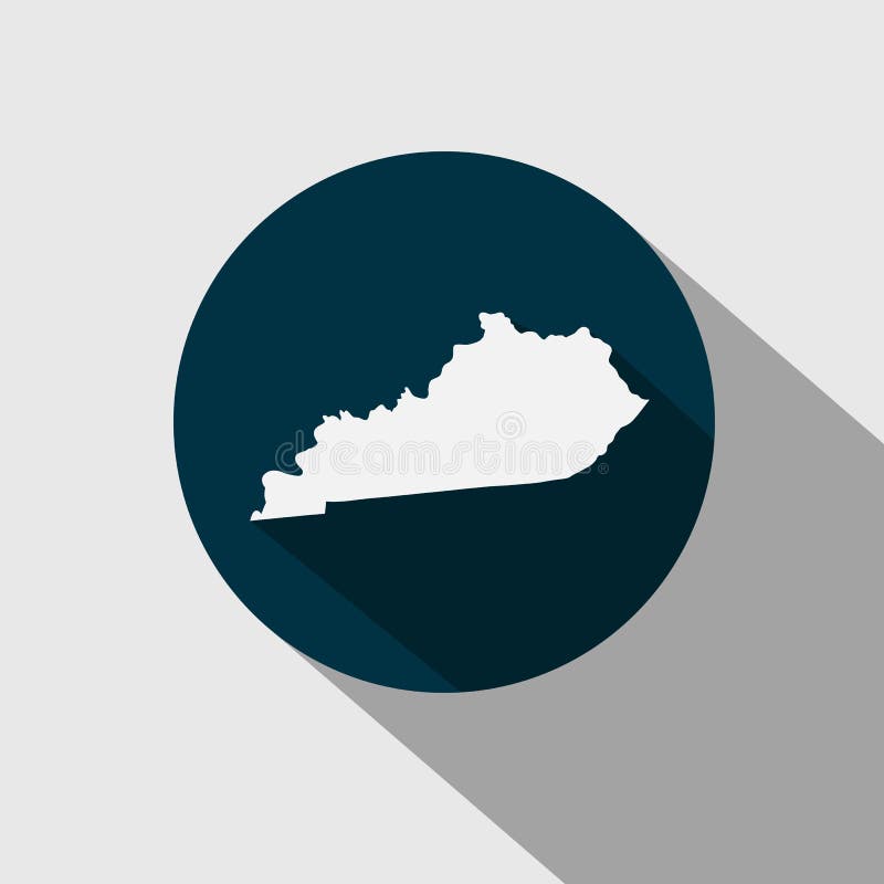 Map of the U.S. State Kentucky Stock Vector - Illustration of sign ...