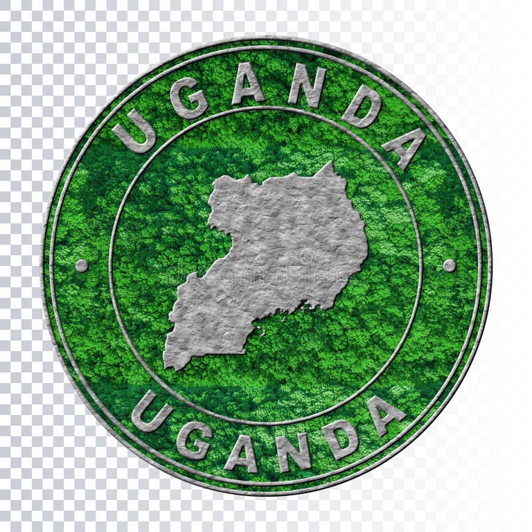 Map of Uganda, Environment Concept, Co2 Emission Concept Stock ...