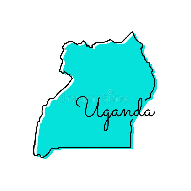 Map of Uganda Vector Design Template. Stock Vector - Illustration of ...