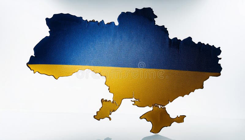 Map of Ukraine with Flag stock illustration. Illustration of ukraine ...
