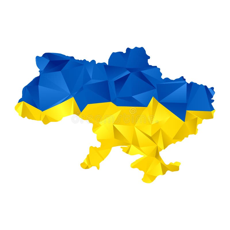 Map of Ukraine. Geometric Background. Patriotism. Nationality. Eps 10 ...