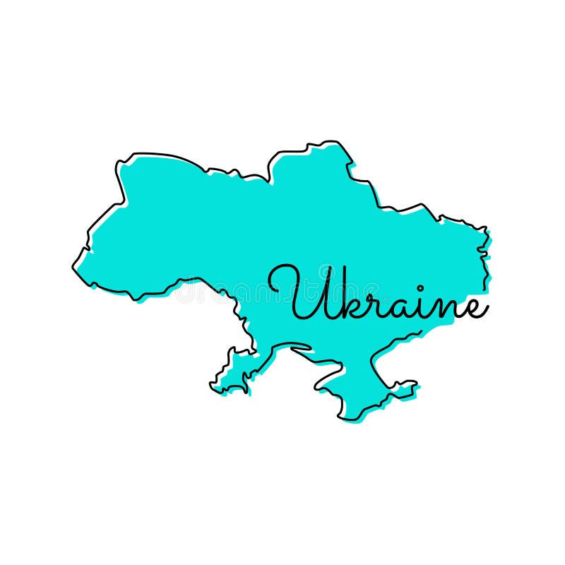 Map of Ukraine Vector Design Template. Stock Vector - Illustration of ...