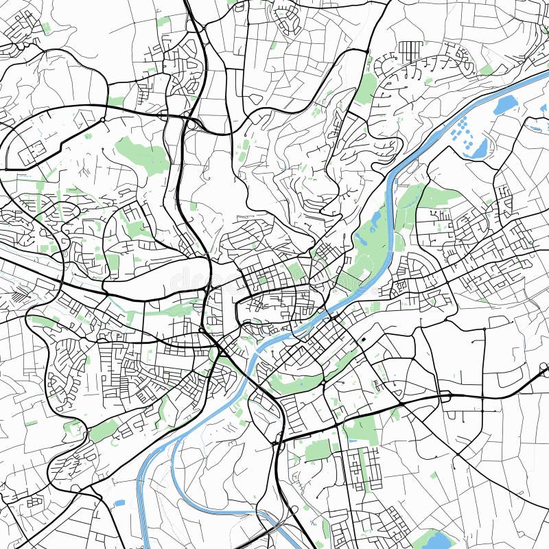 Map of Ulm. stock illustration. Illustration of tree - 306055009