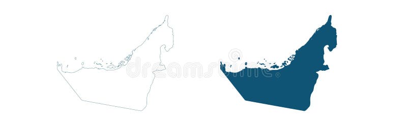 Map of United Arab Emirates. Abstract Design, Vector Illustration by ...