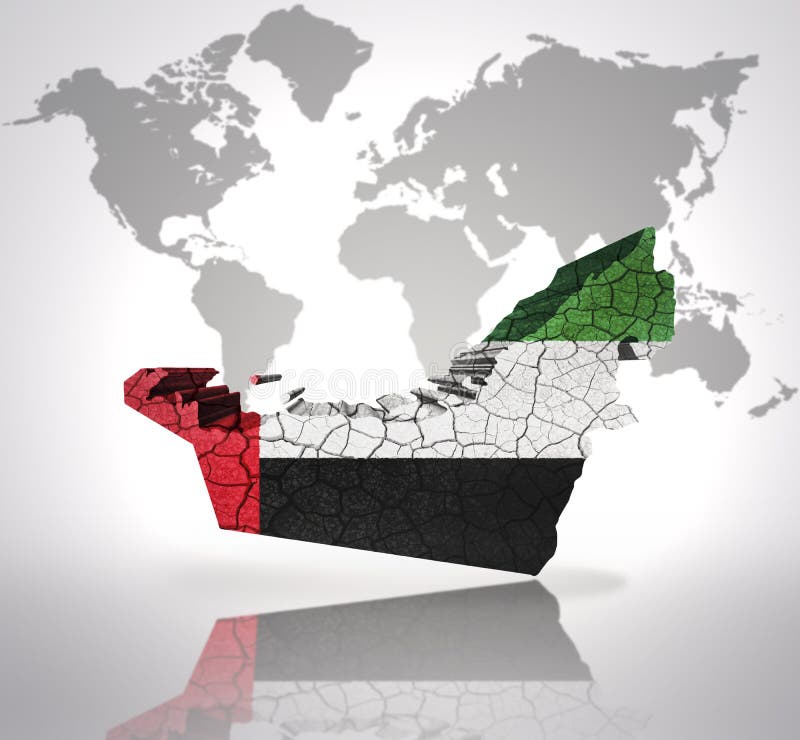 United Arab Emirates Map - High Detailed Blue Map with Counties/regions ...