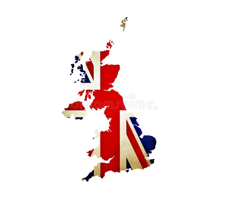 Map of United Kingdom Isolated Stock Image - Image of isolated, united ...