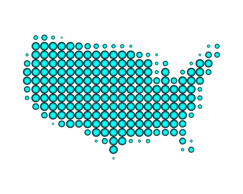 Dot Map United States Stock Illustrations – 3,455 Dot Map United States ...