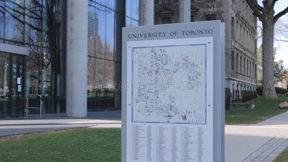 Map of the University of Toronto - TORONTO, CANADA - APRIL 15, 2024 ...