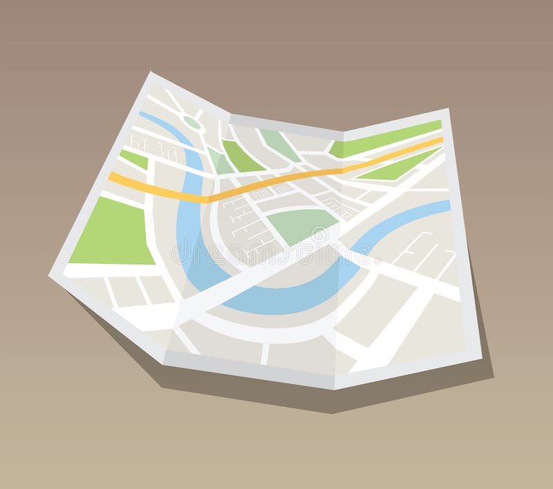 Map of Urban Infrastructure Vector Stock Vector - Illustration of ...