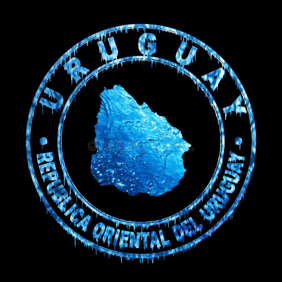 Map of Uruguay Water Concept Stock Illustration - Illustration of symbol, nation: 284147822