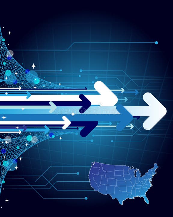 Us Map Arrows Stock Illustrations – 32 Us Map Arrows Stock ...