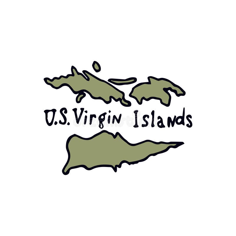 Map Us Virgin Islands Stock Illustrations – 286 Map Us Virgin Islands ...