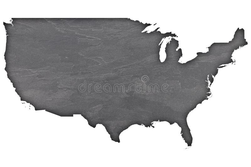 Map of USA on dark slate stock illustration. Illustration of pattern ...