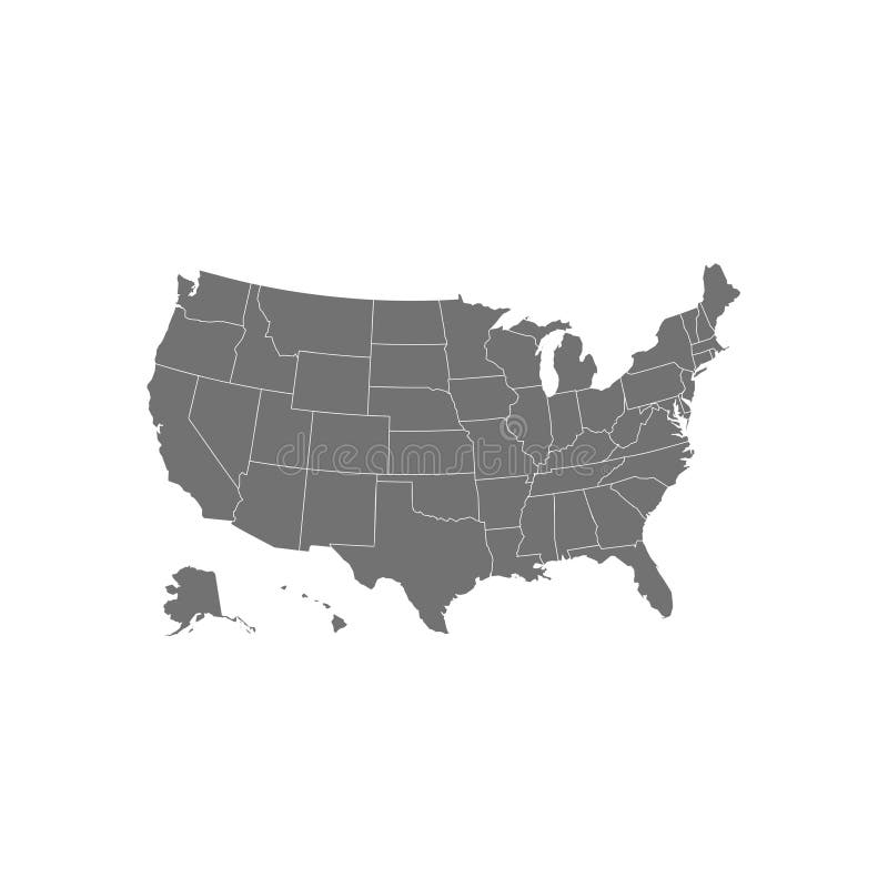 Map of Usa Vector Illustration Stock Vector - Illustration of america ...