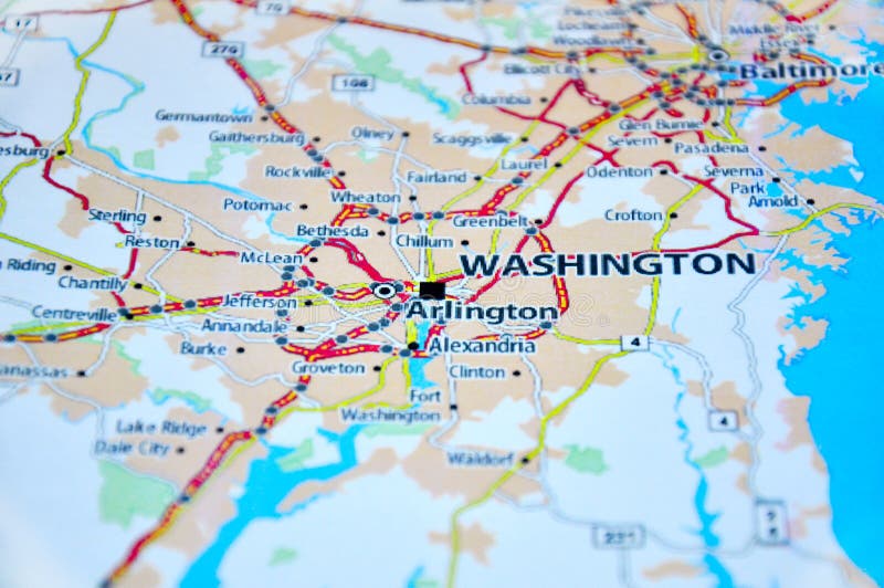 The Map of USA - Washington Stock Image - Image of vacation, holidays ...