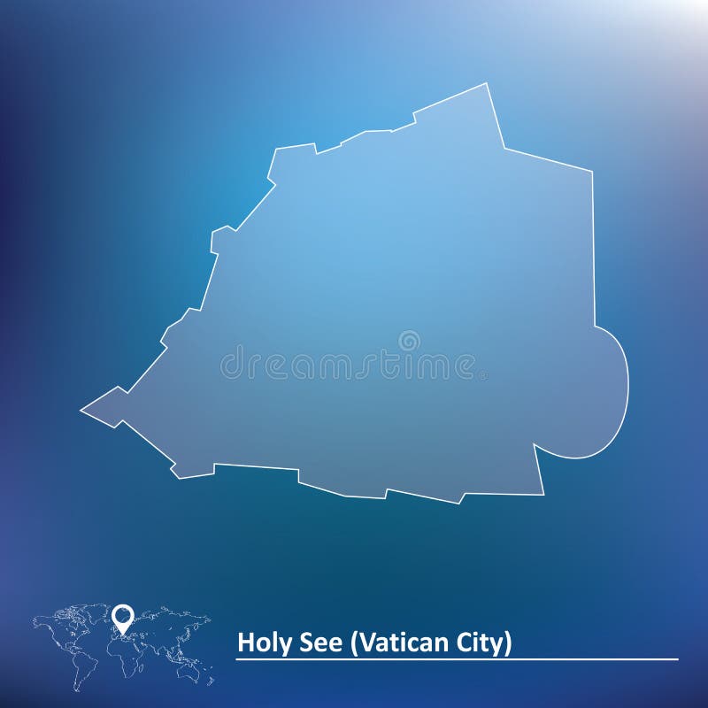 Map of Vatican stock vector. Illustration of clipping - 125150419