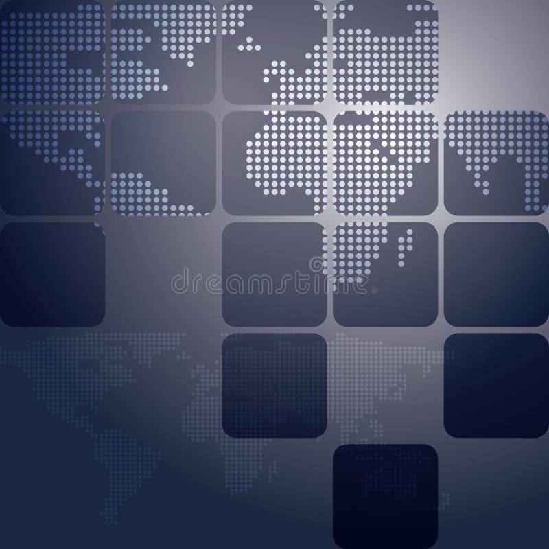 Map Vector Background stock vector. Illustration of dotted - 55648299