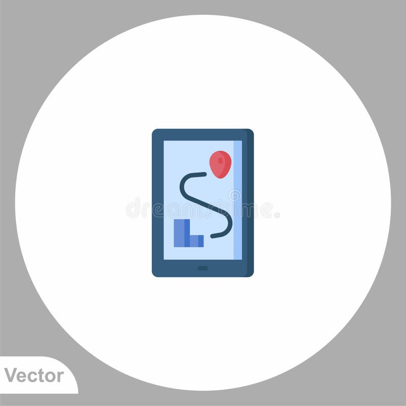 Map Vector Icon Sign Symbol Stock Vector - Illustration of collection ...