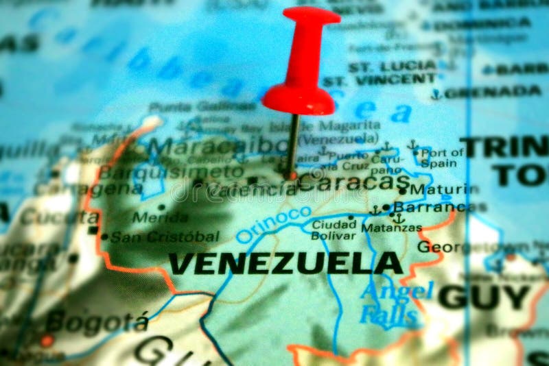 Capital Caracas Map Stock Photos - Free & Royalty-Free Stock Photos ...